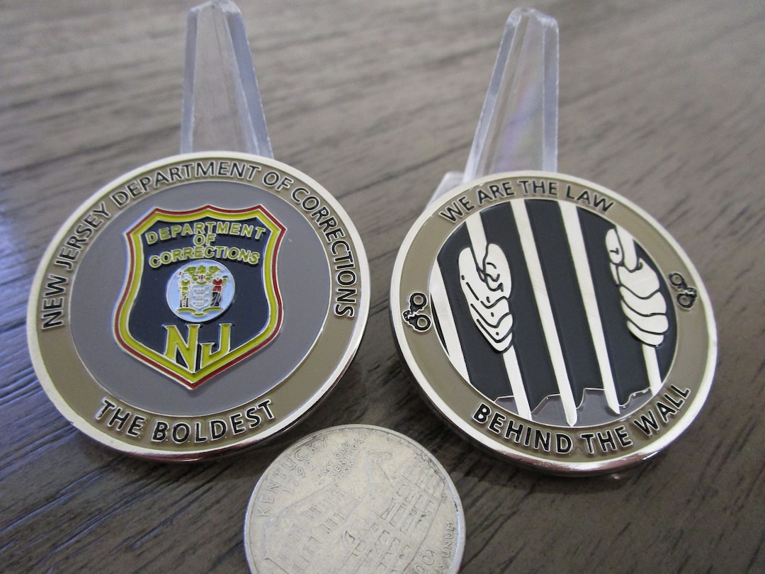 New Jersey Department of Corrections NJ Challenge Coin - Etsy