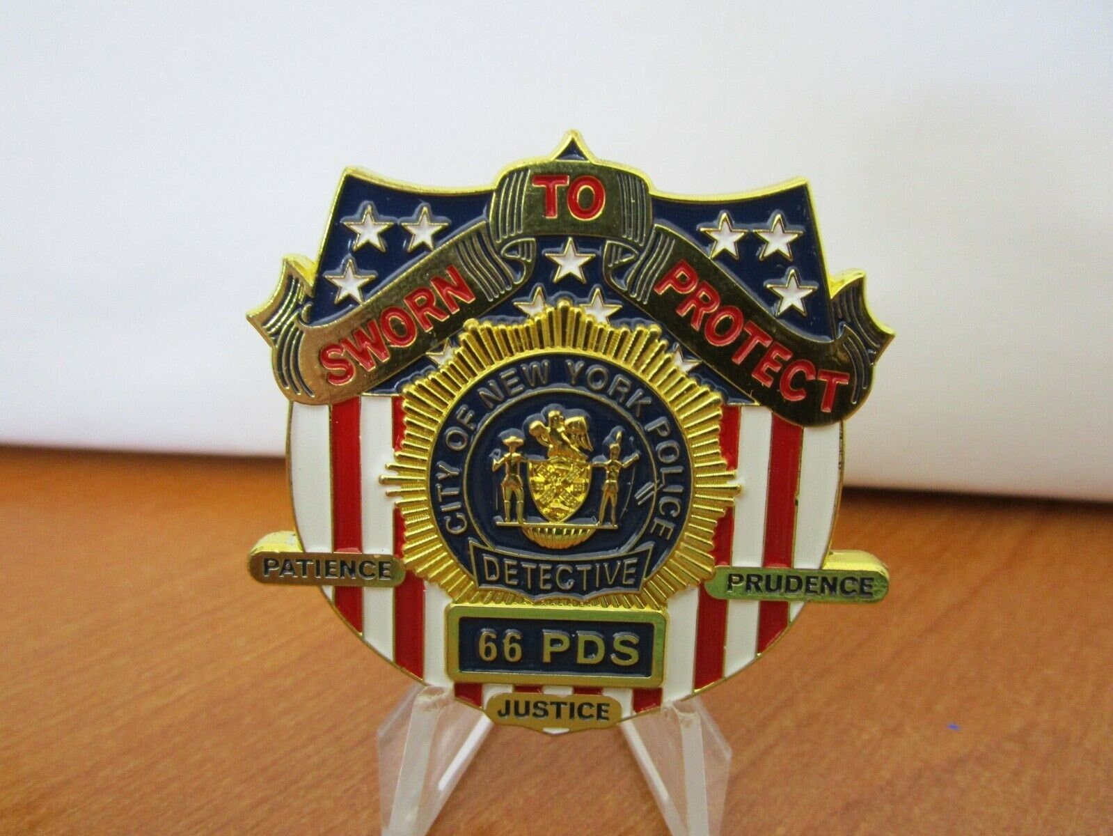 NYPD 66th Precinct Detective Squad Challenge Coin 730C | Etsy