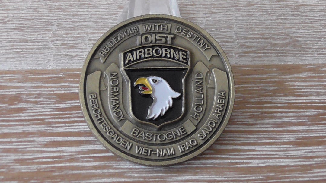 US Army 101st Airborne Air Assault Engraved Challenge Coin #992Y - Etsy