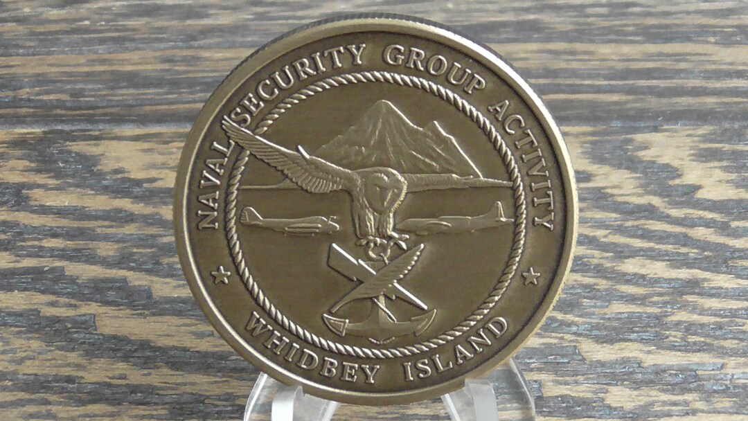 USN Naval Security Group Activity Whidbey Island Challenge Coin 120W - Etsy