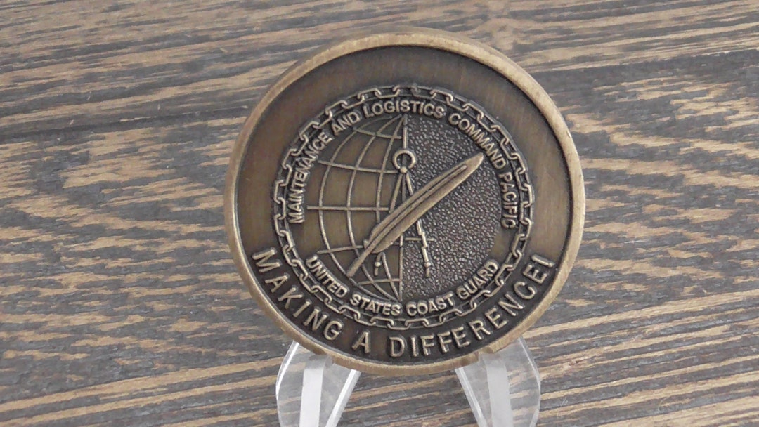 USCG Coast Guard Maintenance & Logistics Command Challenge Coin 63S - Etsy