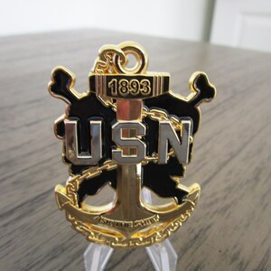 USN Navy Chief Petty Officer Three Skull Ask the Chief CPO Challenge ...