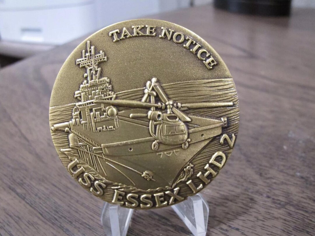 USN USS Essex LHD 2 Supply Officer Challenge Coin #10U - Etsy