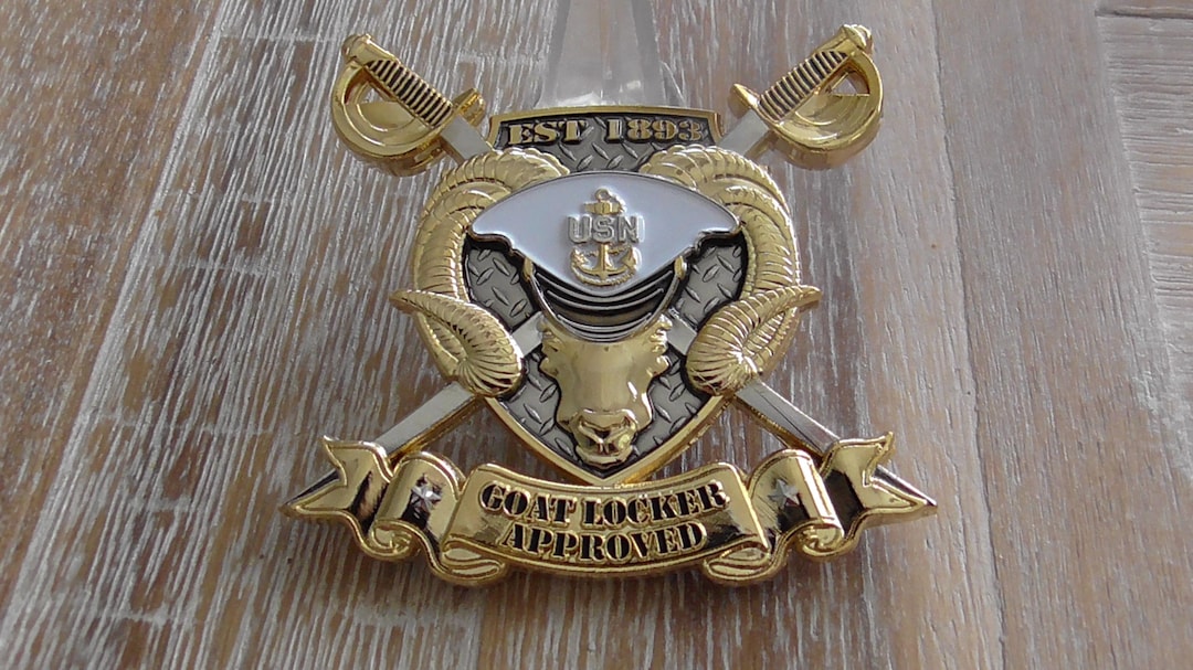 Navy Chief Goat Locker Approved USN CPO Challenge Coin - Etsy