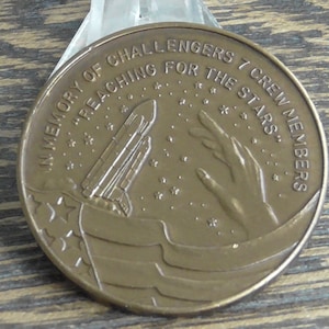 Vintage NASA Challenger First in Flight Tragedy January 28 1986 Coin ...