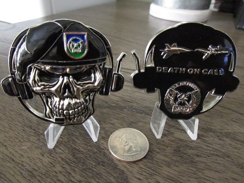 Lot of 6 Special Forces Reaper Skull Challenge Coins Army | Etsy