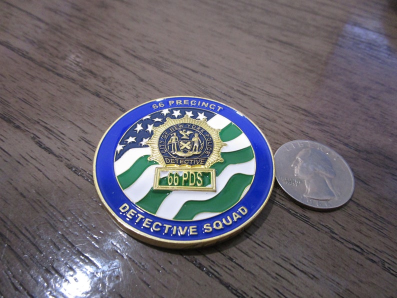 NYPD 66th Precinct Detective Squad Challenge Coin 461C - Etsy