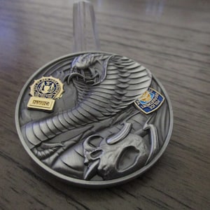 NYPD Red NARCO Striking Snake Challenge Coin 129T - Etsy