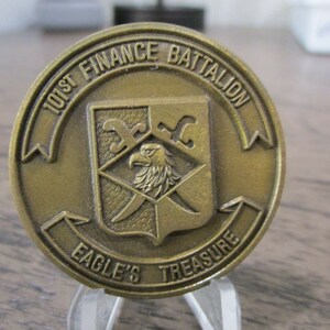 US Army 101st Airborne Finance Battalion Air Assault Challenge Coin ...