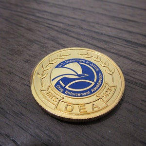 DEA Drug Enforcement Administration Washington Division Challenge Coin ...