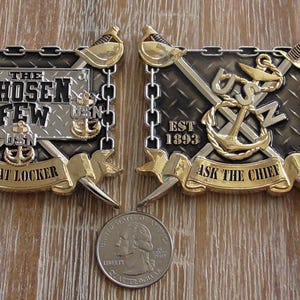 Lot of 6 USN CPO Navy Chief Goat Locker the Chosen Few Chief Petty ...