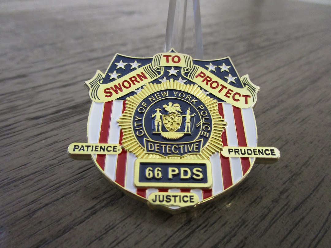 NYPD 66th Precinct Detective Squad Challenge Coin #730C - Etsy