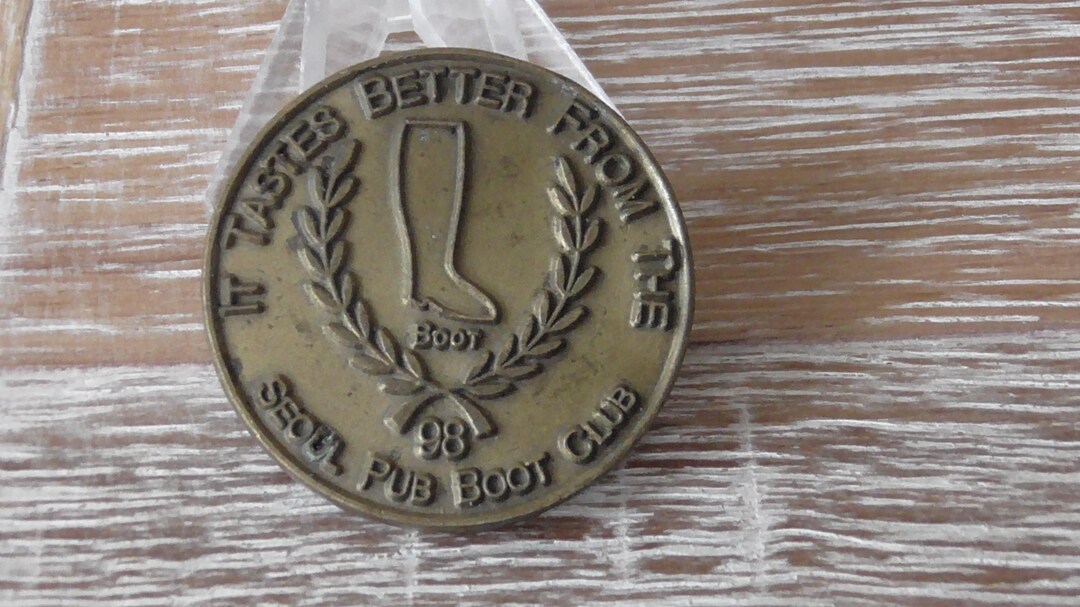 1998 Seoul Pub Boot Club Challenge Coin #480Y - Etsy