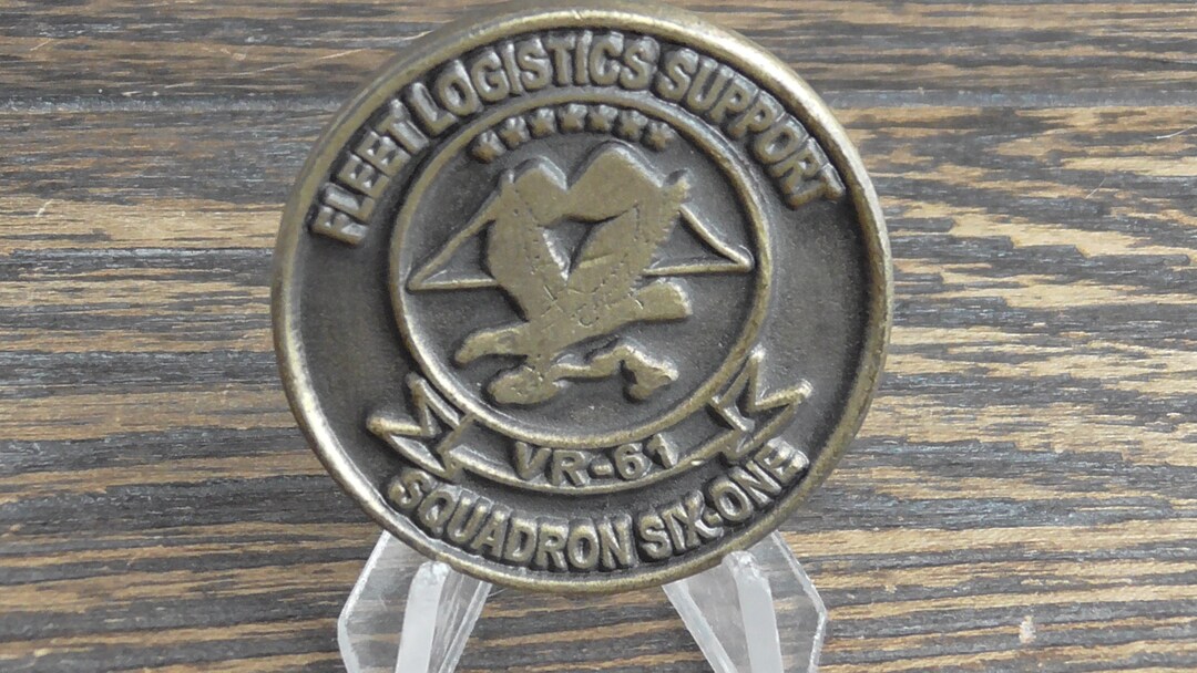 USN Fleet Logistics Support Squadron Six-one VR-61 Challenge Coin #502T ...