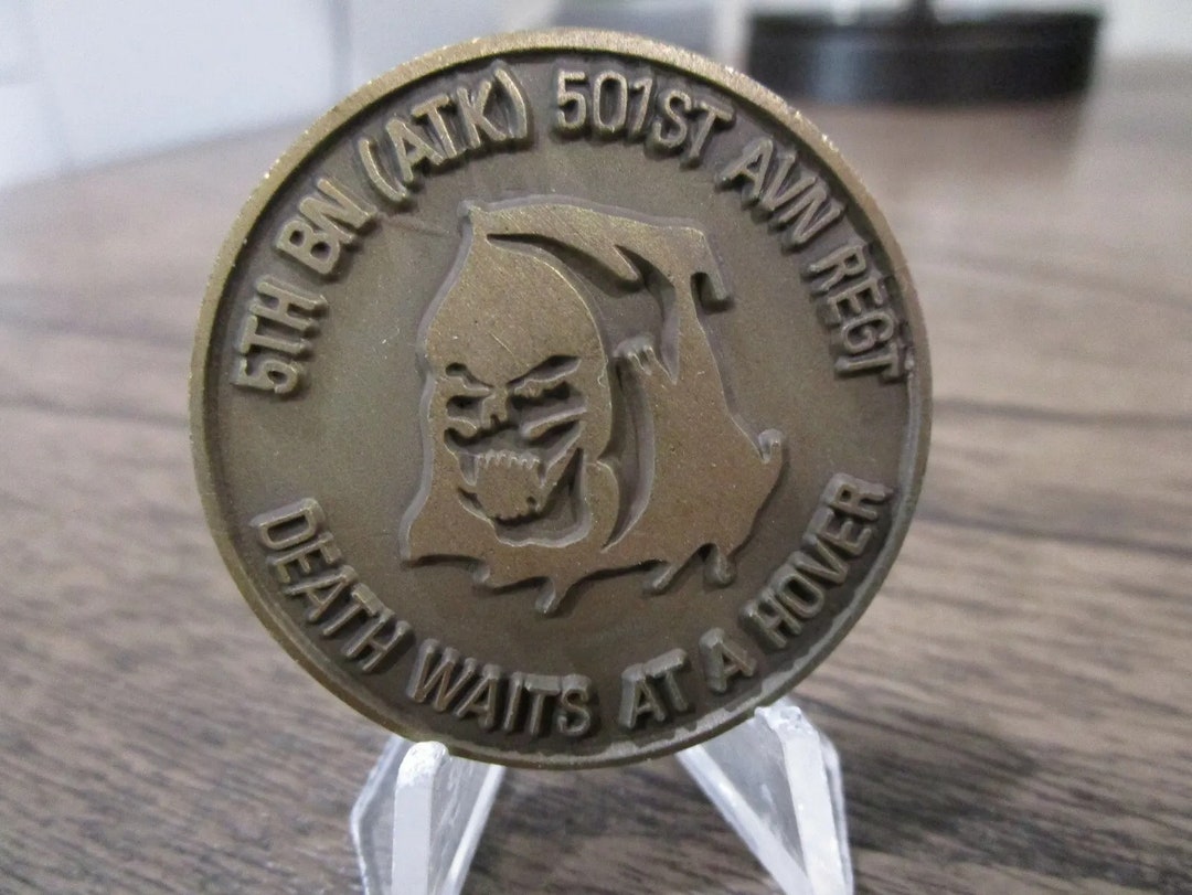 Vintage US Army 5th Battalion 501st Aviation Regiment Death Awaits ...