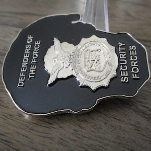 USAF Security Forces Defenders of the Force MP SF Skull Challenge Coin ...