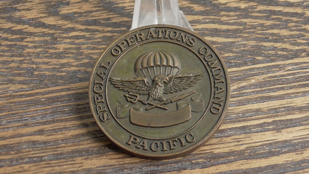 Vintage SOCPAC Special Operations Command Pacific Challenge Coin #497W - Etsy