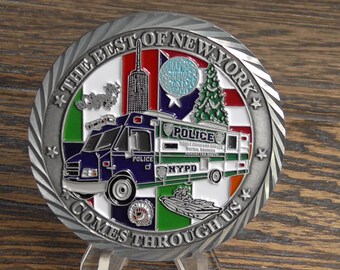 NYPD Patrol Service Bureau Holiday Party Chief of Patrol Challenge Coin ...