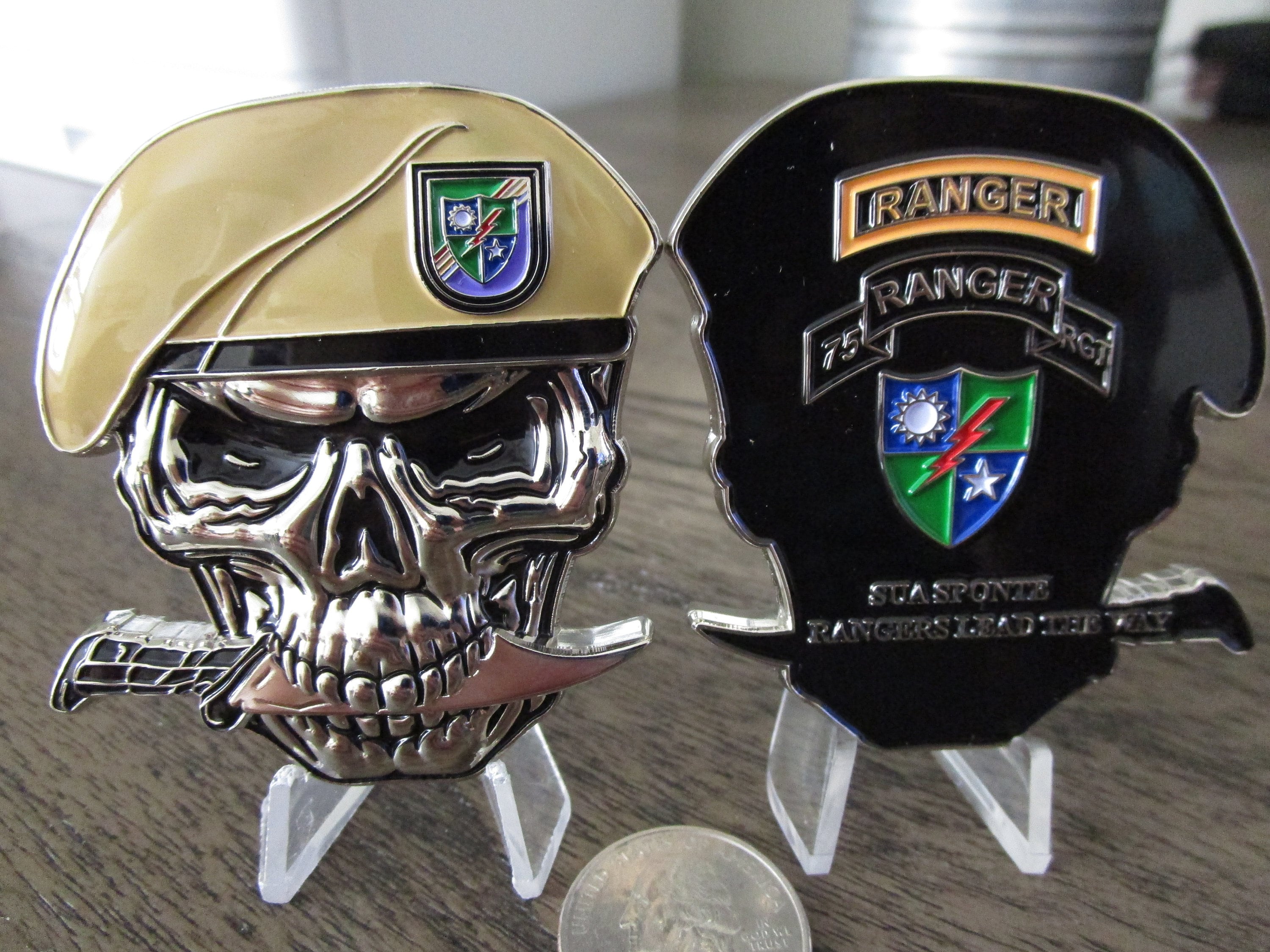 US Army 75th Ranger Regiment Rangers Lead the Way Beret Skull | Etsy