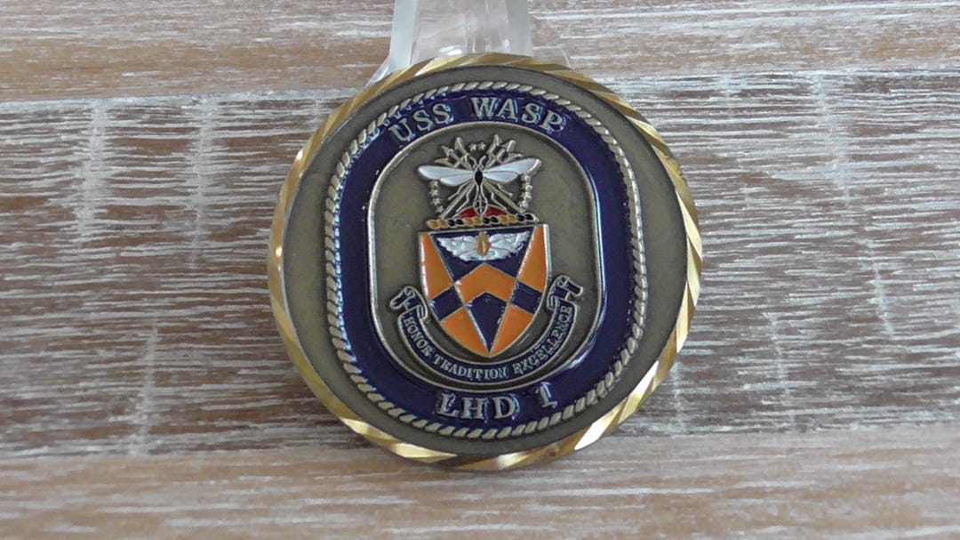 USN USS Wasp LHD 1 Chief Petty Officer Challenge Coin #162Y - Etsy