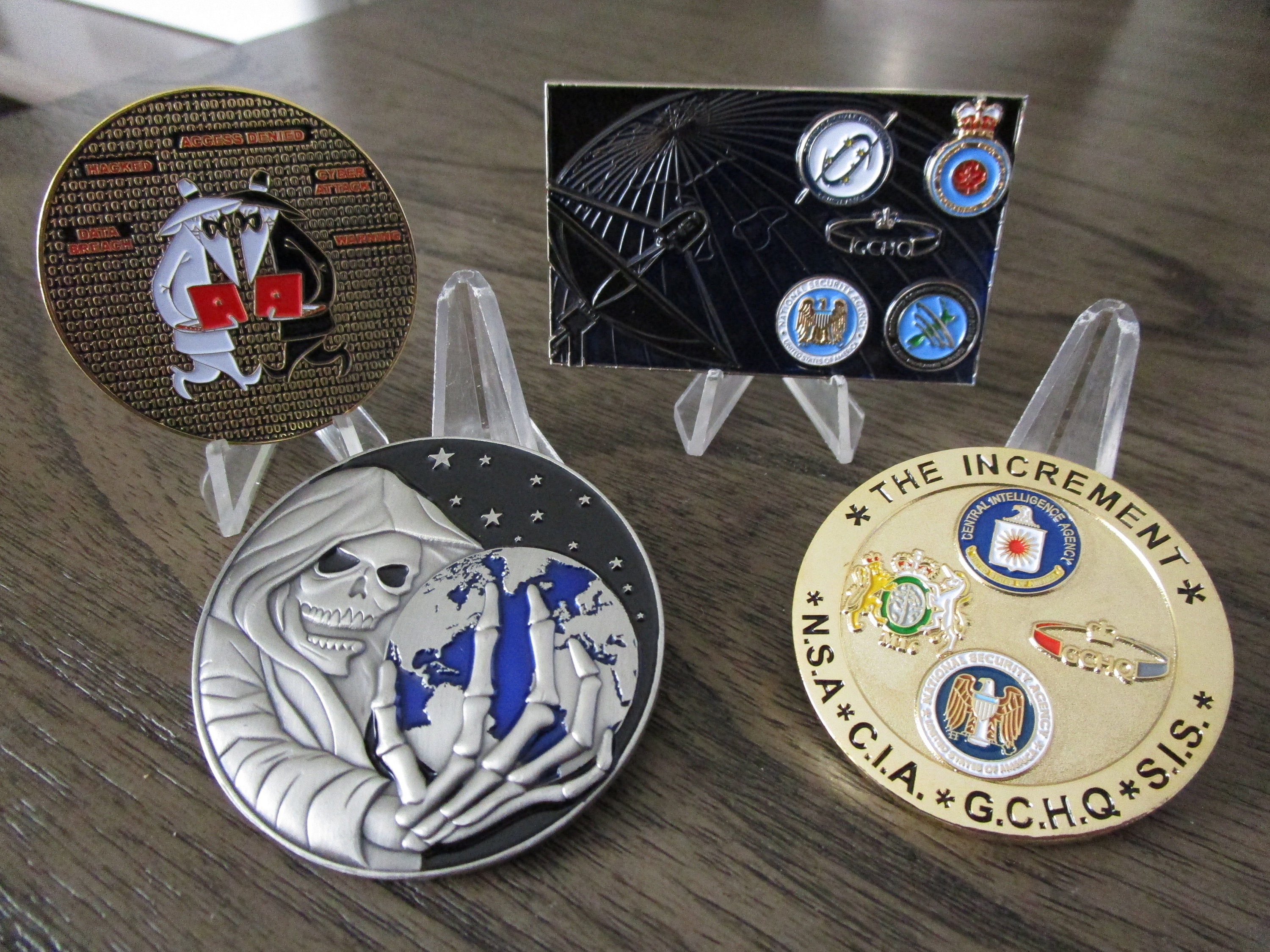 Lot of 4 CIA Challenge Coins SAD Reaper Five Eyes MI6 GCHQ the - Etsy ...