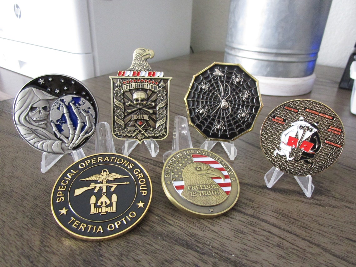 Lot of 6 CIA Challenge Coins Special Activities Division | Etsy
