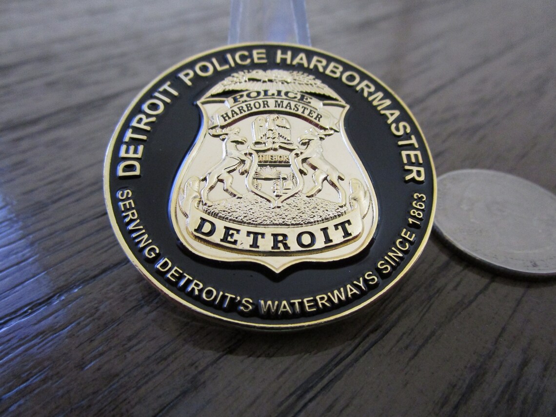Detroit Police Harbormaster Challenge Coin | Etsy