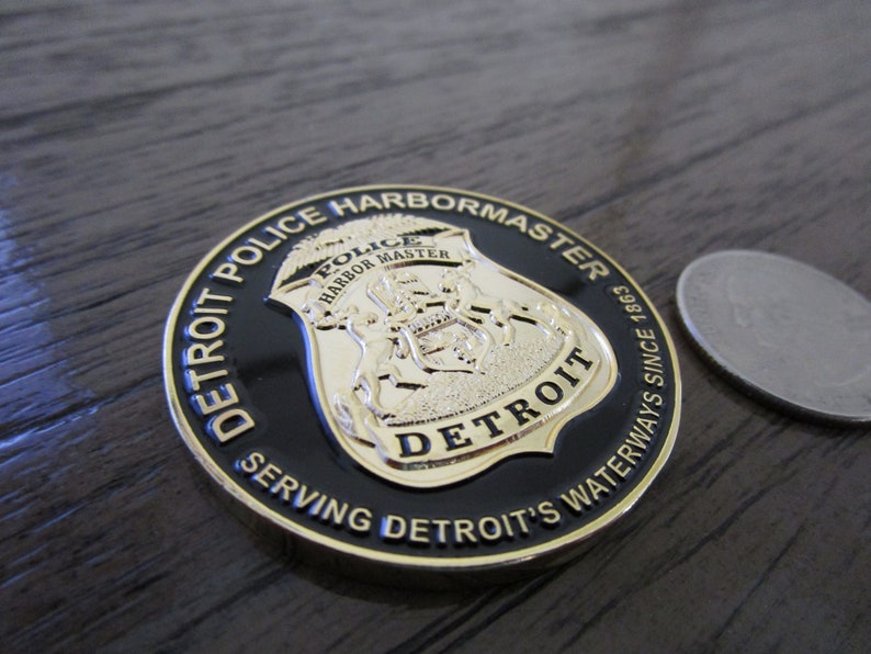 Detroit Police Harbormaster Challenge Coin - Etsy