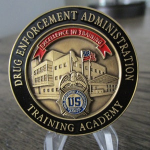 DEA Drug Enforcement Administration Training Academy Challenge Coin ...