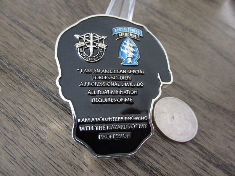 US Army Special Forces Creed Green Berets 5th SFGA Reapers | Etsy