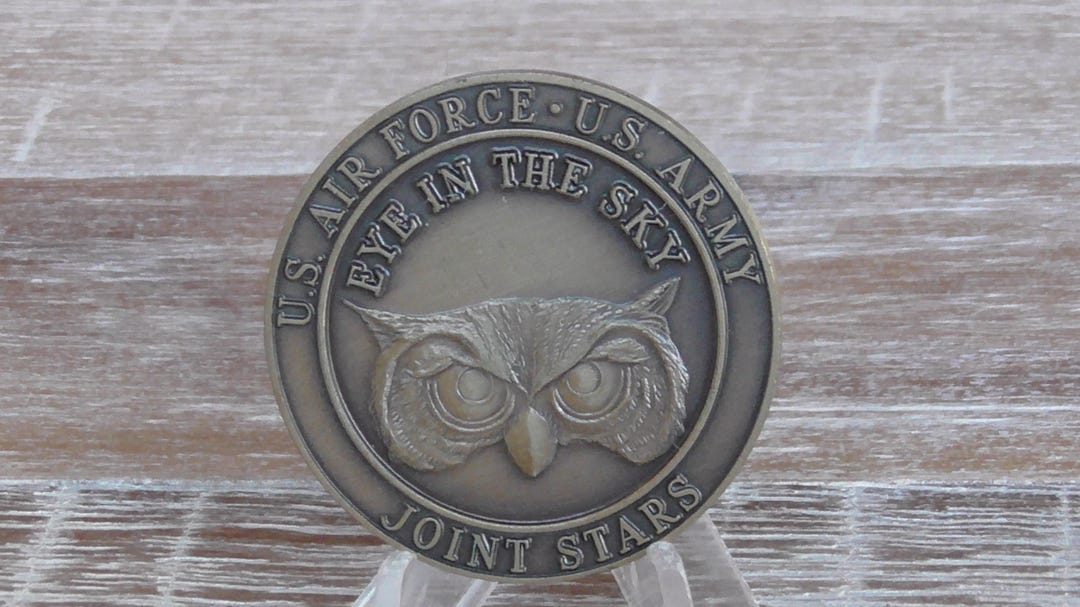 USAF Army Joint Stars Target Attack Radar Eye in the Sky Challenge Coin ...