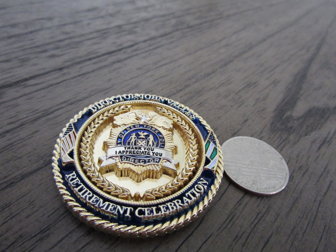 NYPD Director John Valles Retirement Celebration Challenge - Etsy