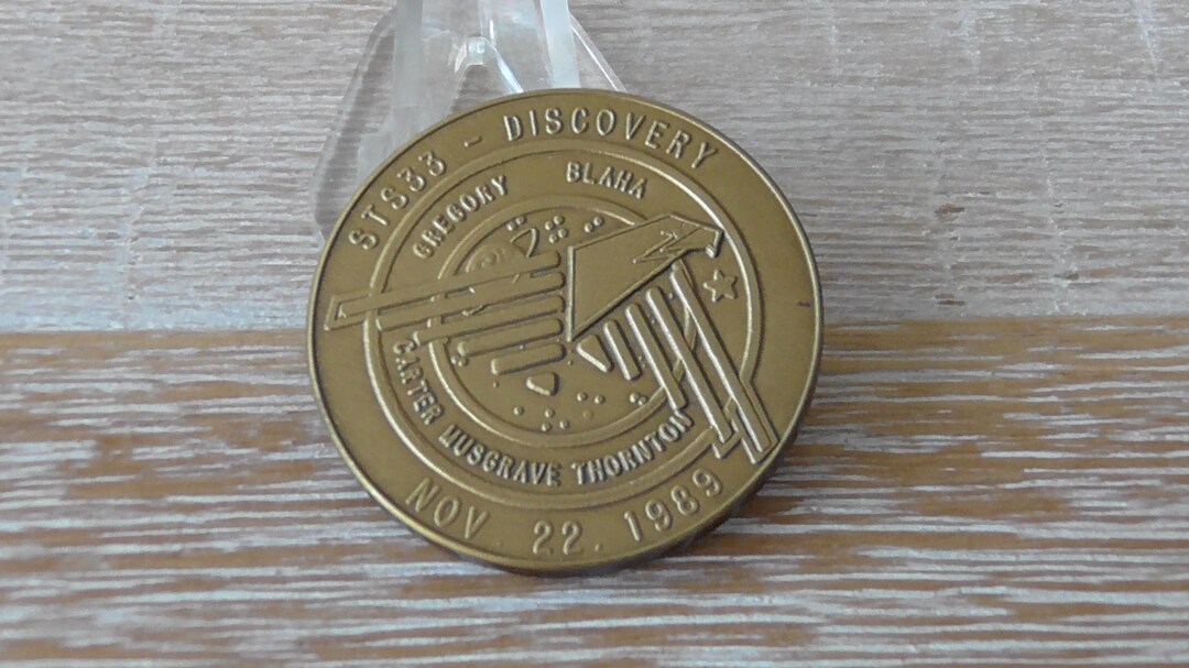 Vintage NASA STS-33 Discovery DOD Classified Mission Coin #E334 - Etsy