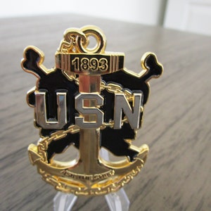 USN Navy Chief Petty Officer Three Skull Ask the Chief CPO Challenge ...