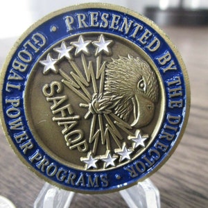 USAF Director of Global Power Programs SAF AQP Challenge Coin #277K ...