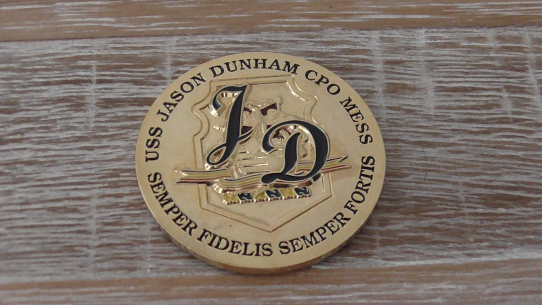 United States Navy USS Jason Dunham DDG 109 CPO Challenge Coin #C296 - Etsy