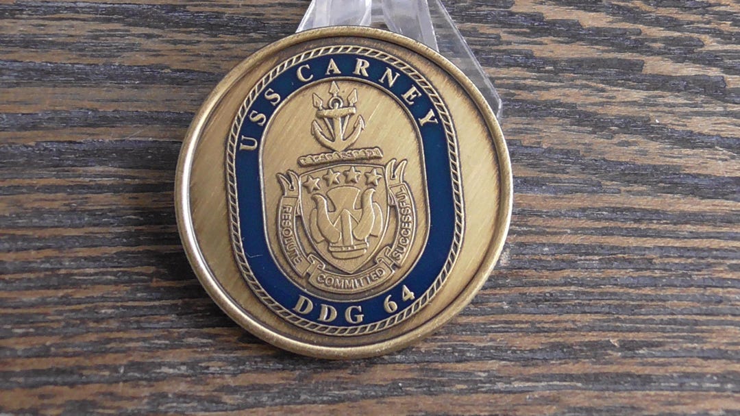 USN USS Carney DDG 64 Challenge Coin #811Y - Etsy
