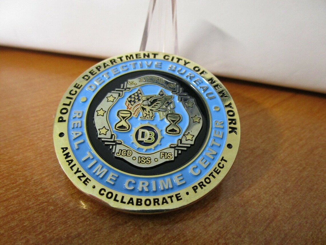 NYPD Detective Bureau Real Time Crime Center Challenge Coin | Etsy