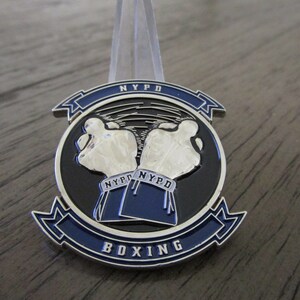 New York Police Dept NYPD Boxing Fighting Finest Challenge Coin #299C ...