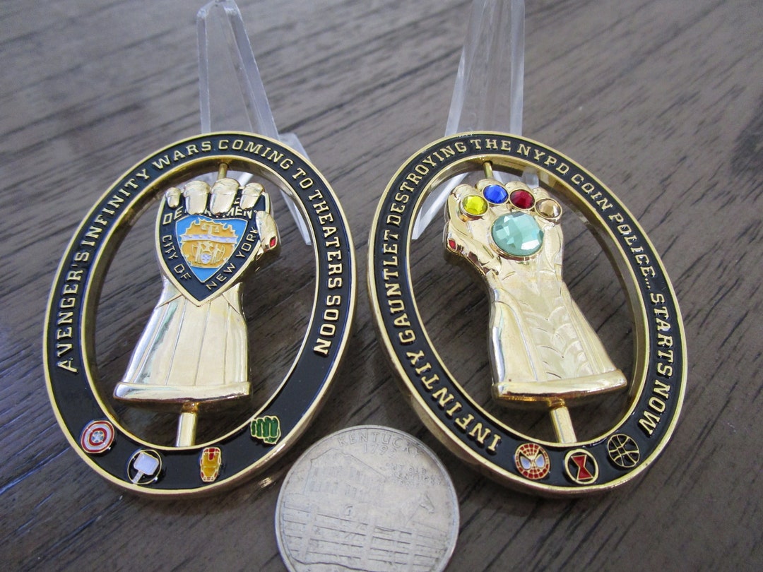 New York Police Department Infinity Gauntlet Destroying the NYPD Coin ...