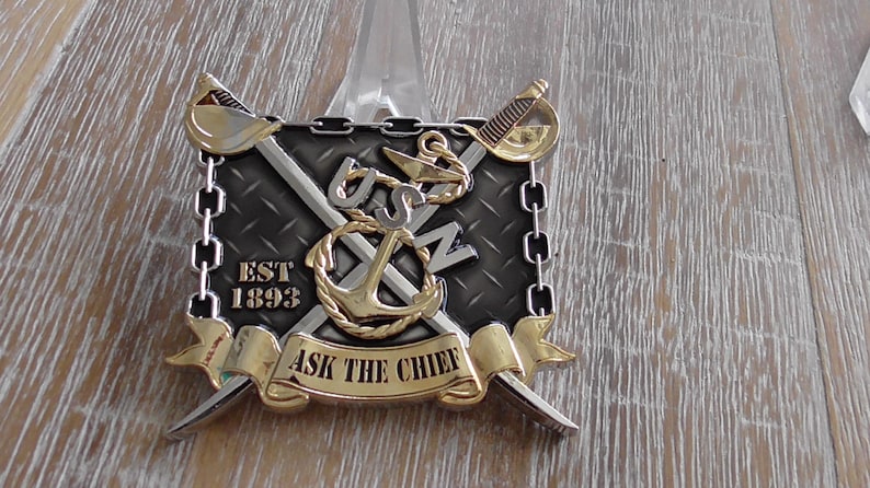 Navy CPO the Chosen Few USN Goat Locker Challenge Coin - Etsy