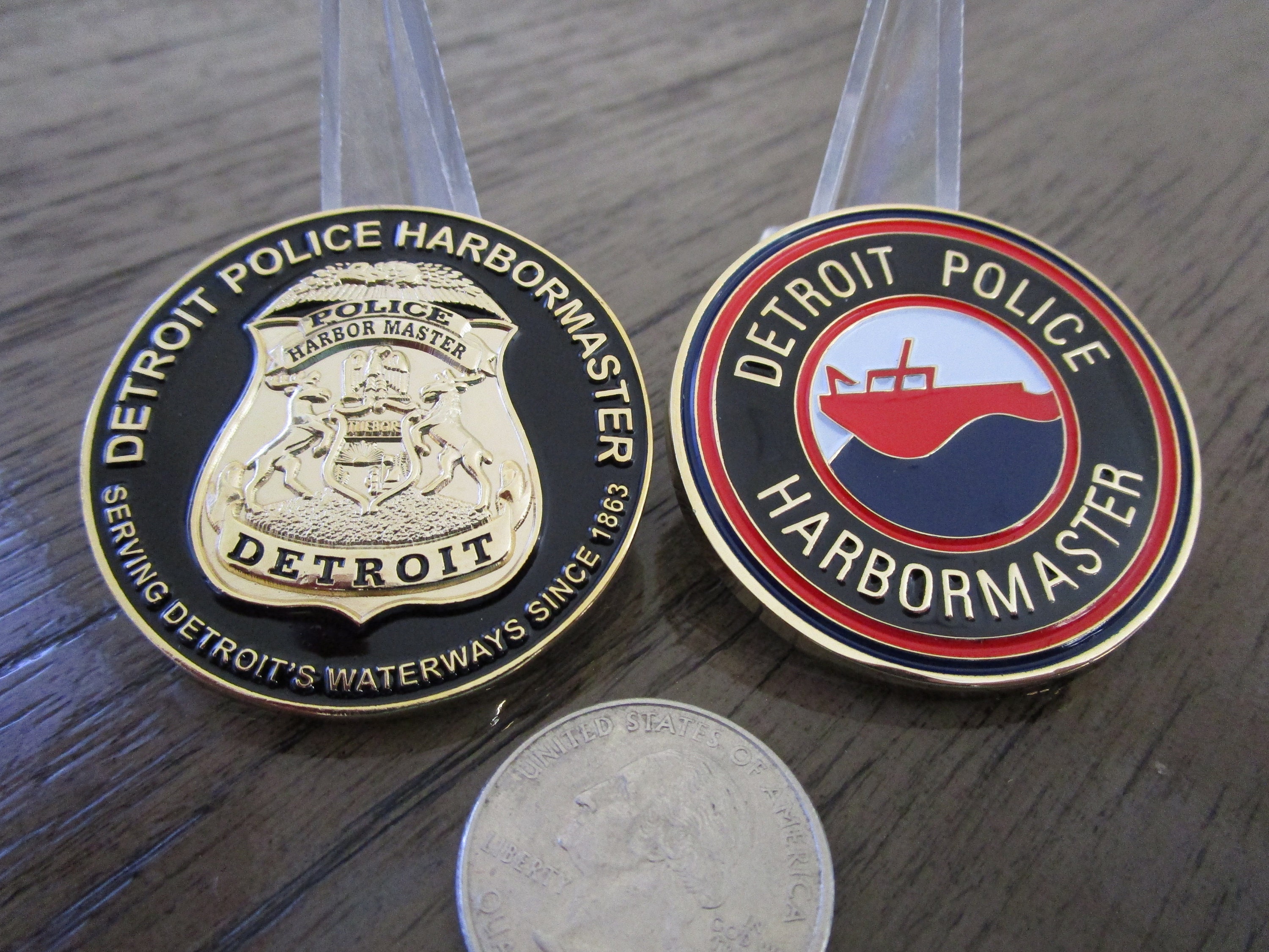 Detroit Police Harbormaster Challenge Coin | Etsy