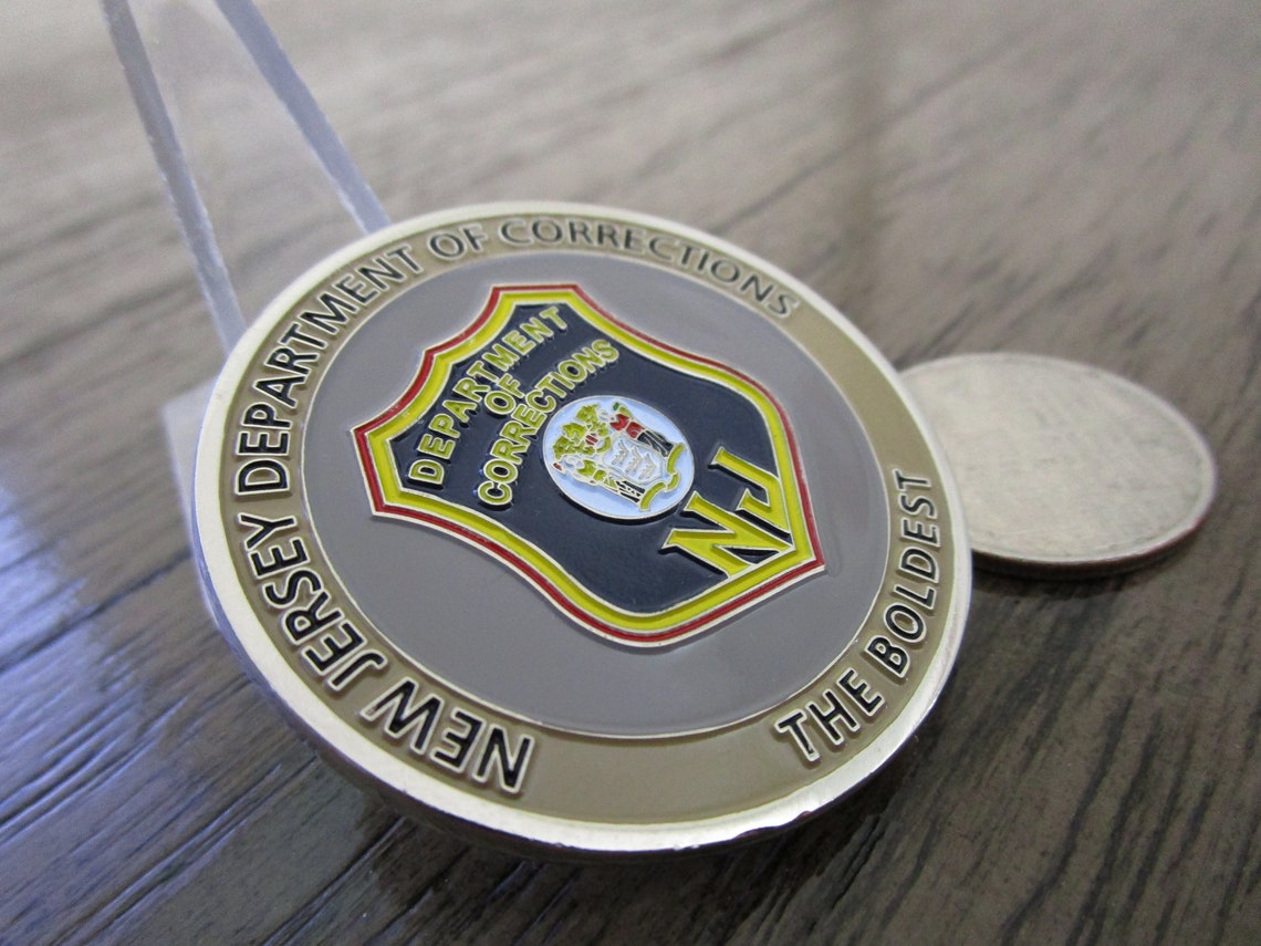 New Jersey Department of Corrections NJ Challenge Coin | Etsy