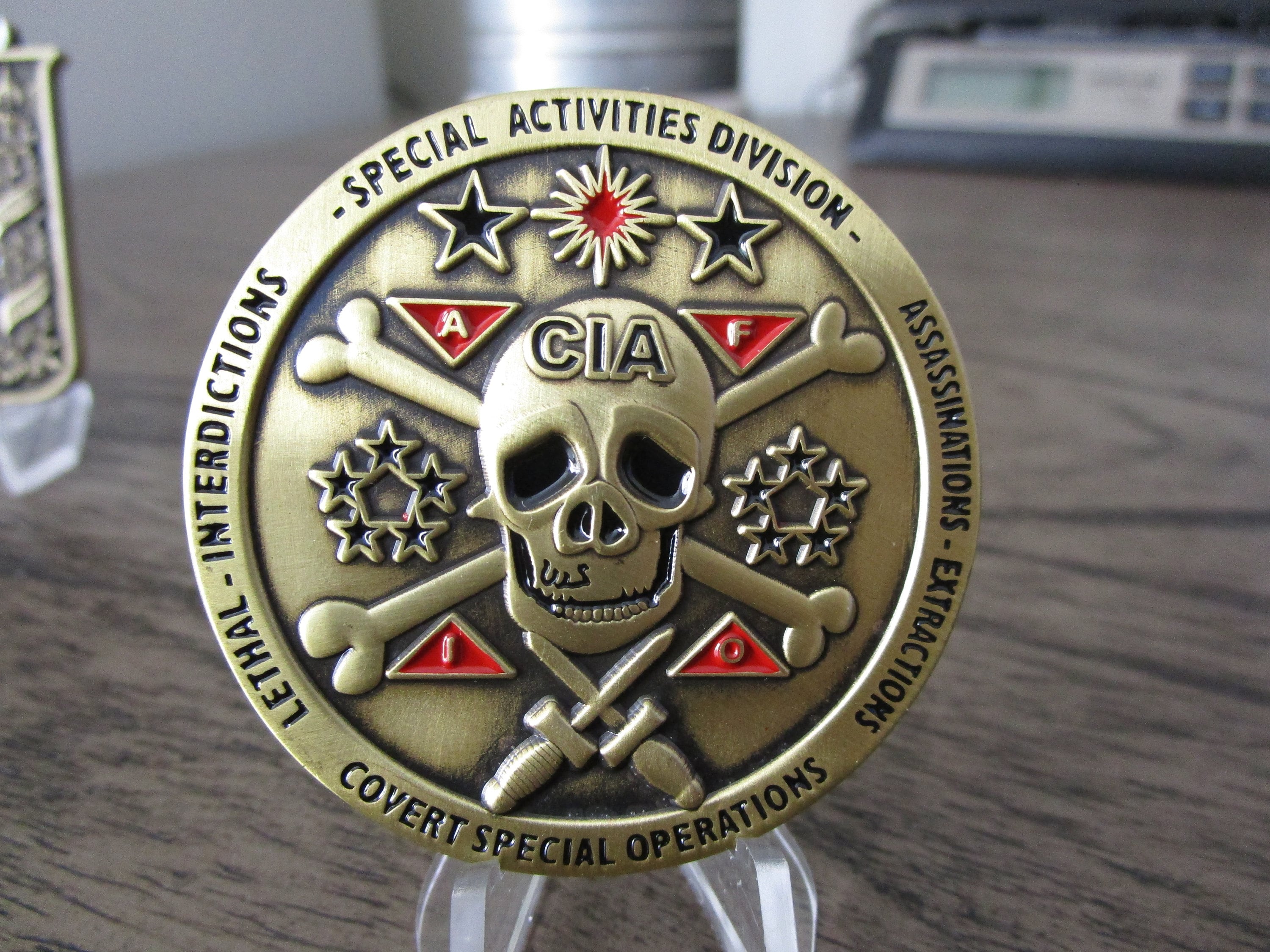 Set of 4 CIA Covert Action Challenge Coins SAD SOG Seal Team 6 | Etsy