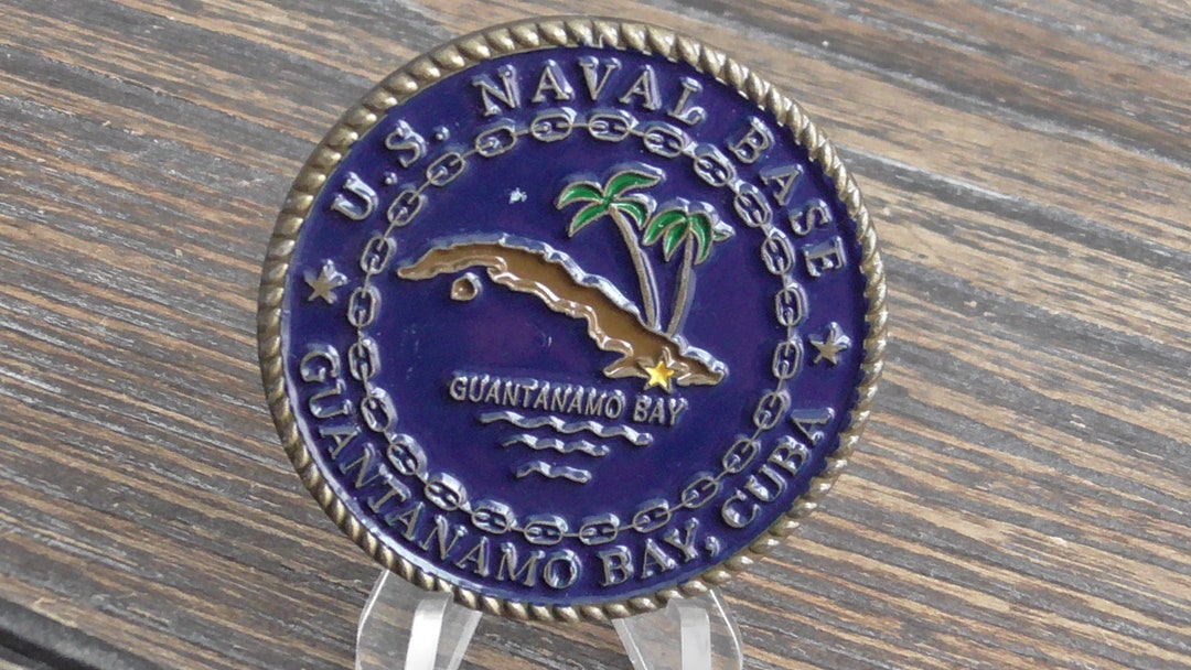 USN United States Naval Base Guantanamo Bay Challenge Coin 823U - Etsy