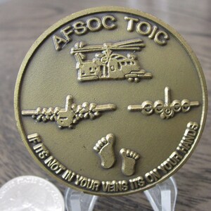 USAF AFSOC TOIC Pj's 58th Special Operations Wing Challenge Coin #864R ...