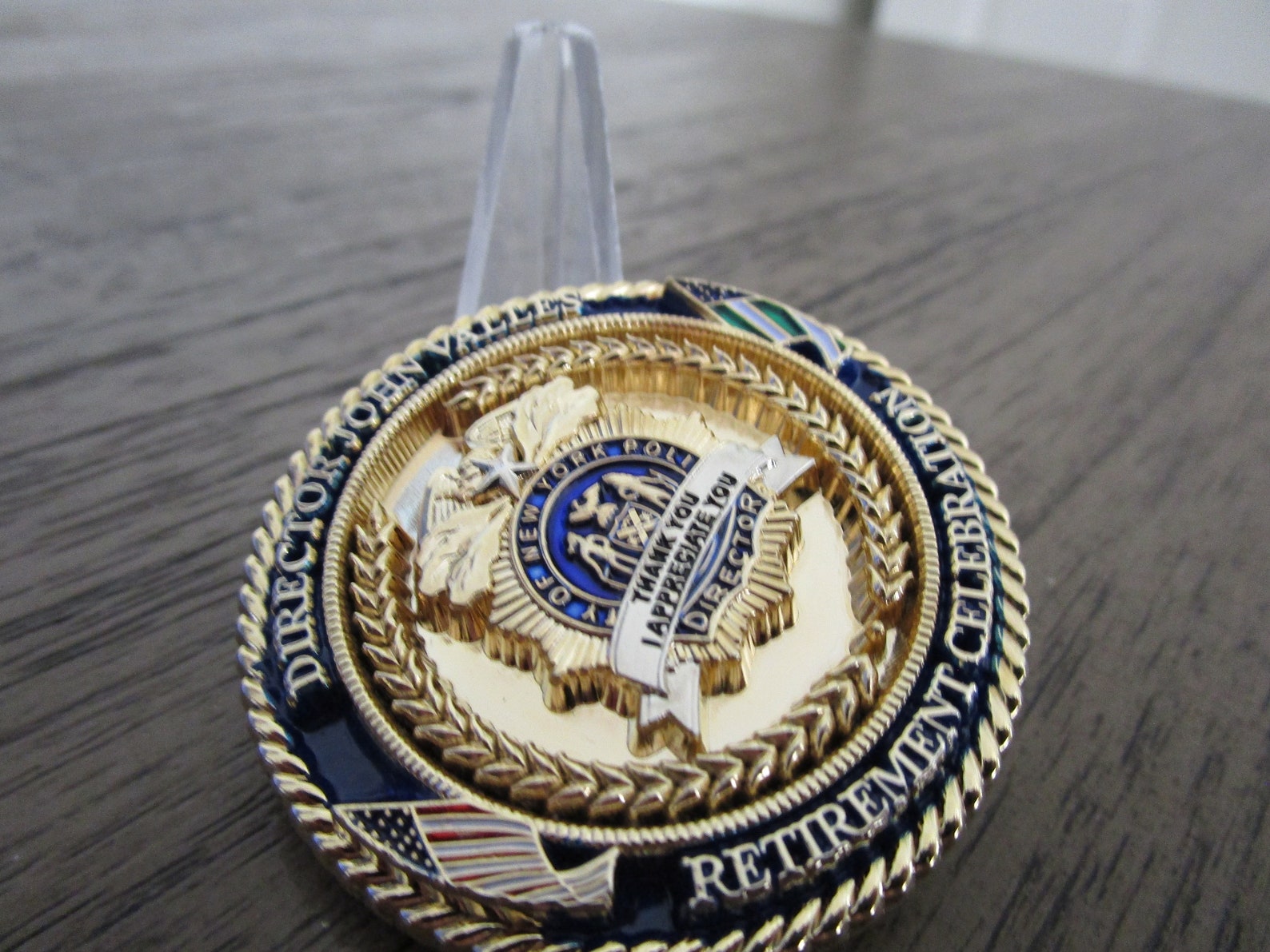 NYPD Director John Valles Retirement Celebration Challenge Coin #983B ...
