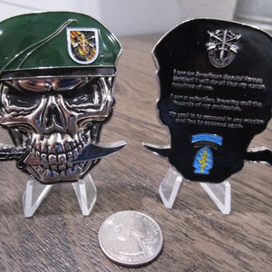Lot of 6 Special Forces Reaper Skull Challenge Coins Army Ranger PJ CCT ...