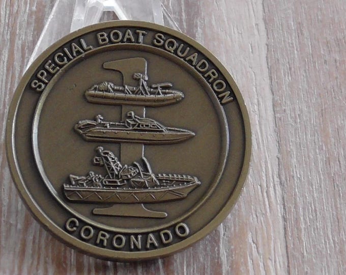 USN Navy SWCC SEAL Team Special Boat Squadron 1 Coronado Challenge Coin ...