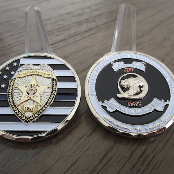 Custom Police Challenge Coin - Etsy